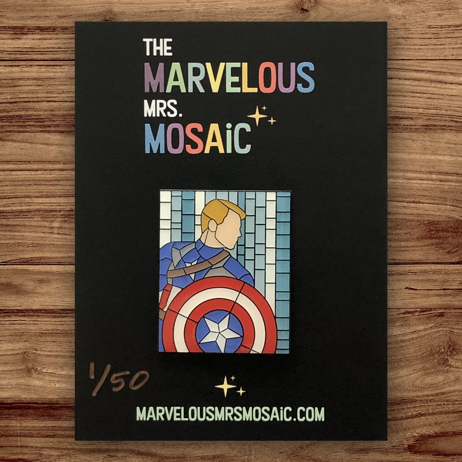 Captain America Pin – The Marvelous Mrs. Mosaic