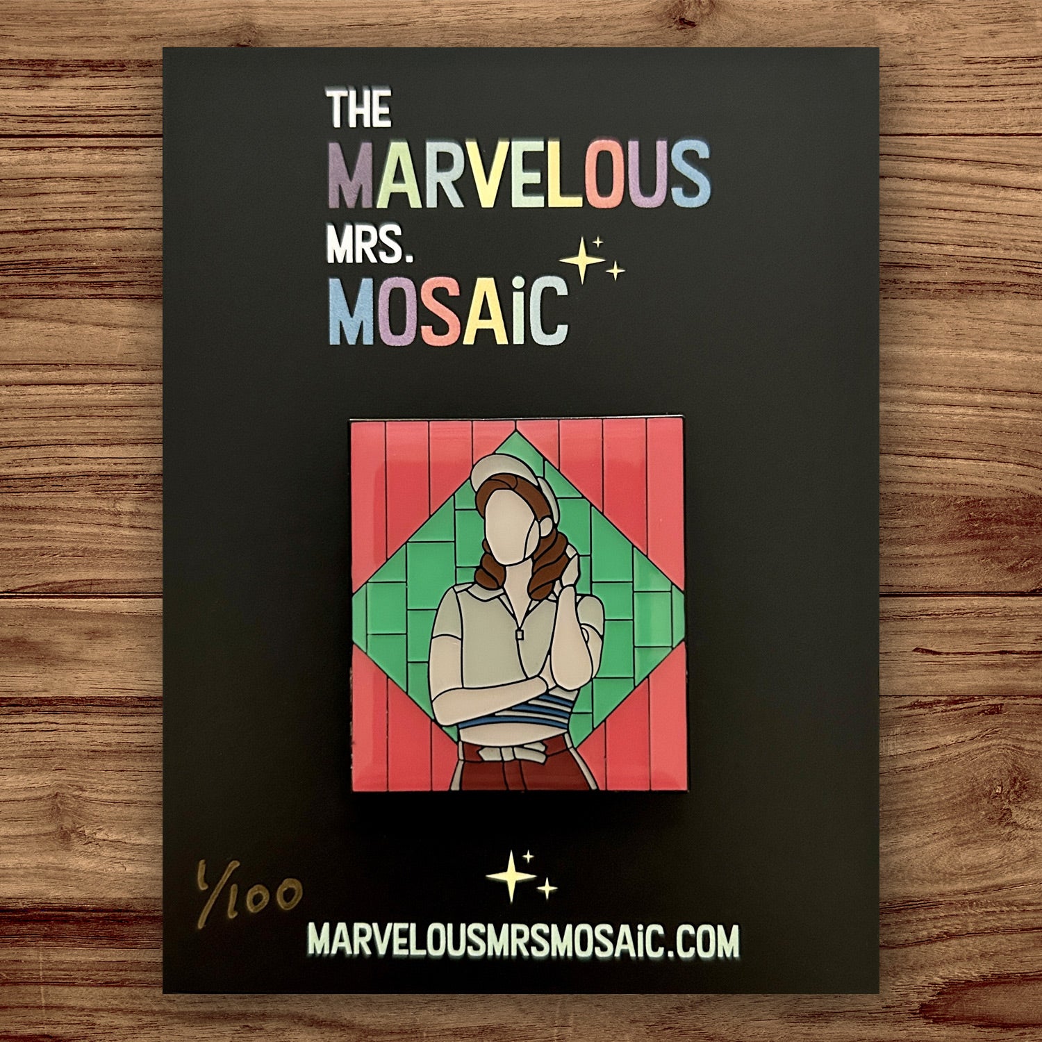 Greta Gill Pin – The Marvelous Mrs. Mosaic