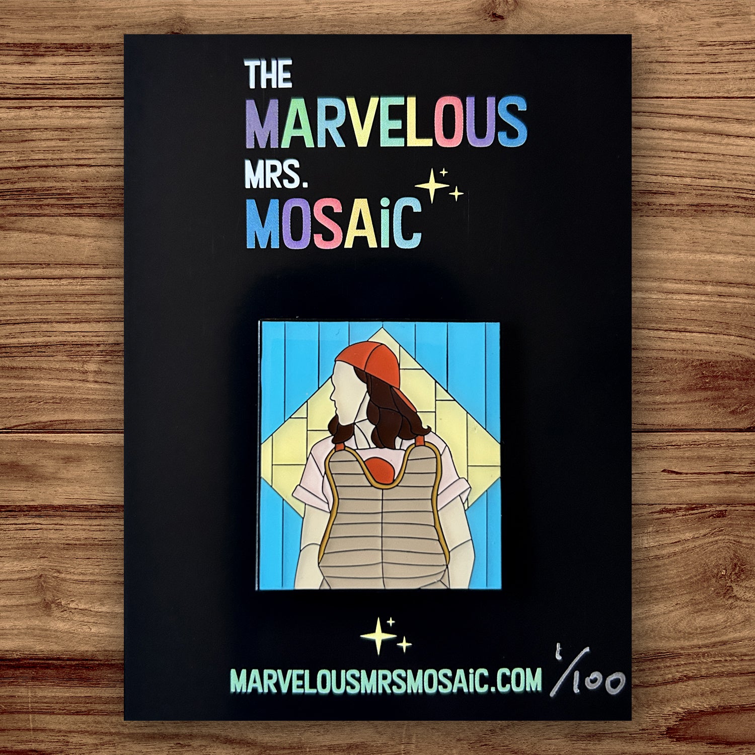 Carson Shaw Enamel Pin – The Marvelous Mrs. Mosaic